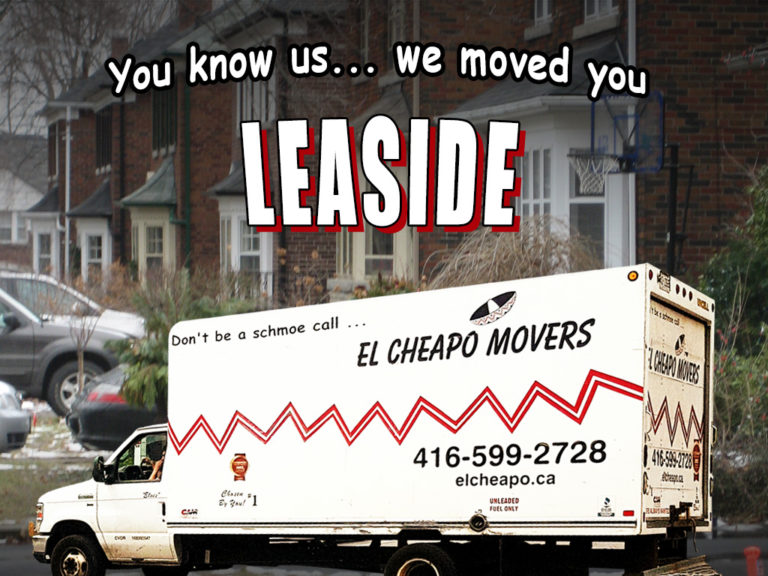 El Cheapo Movers - Moving Toronto - Leaside - EL CHEAPO MOVERS | Moving ...